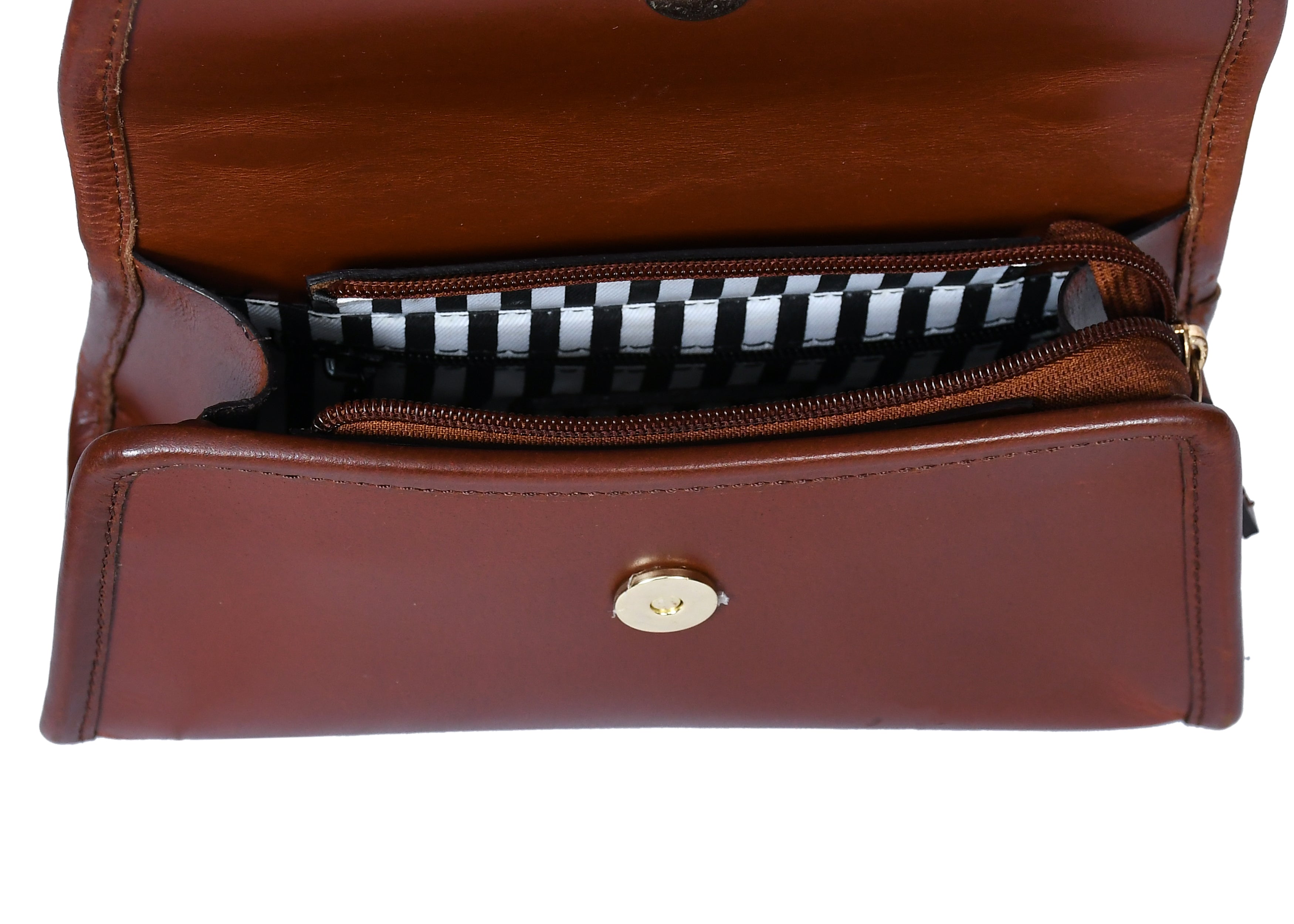 Celtic brown color pure leather sling bag for girls and women ...